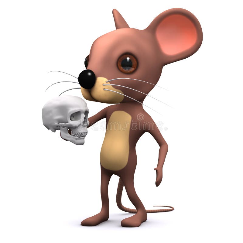 Mouse skeleton 3d stock illustration. Illustration of system - 23706682