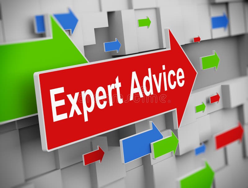 3d man - expert advice stock illustration. Illustration of financial ...