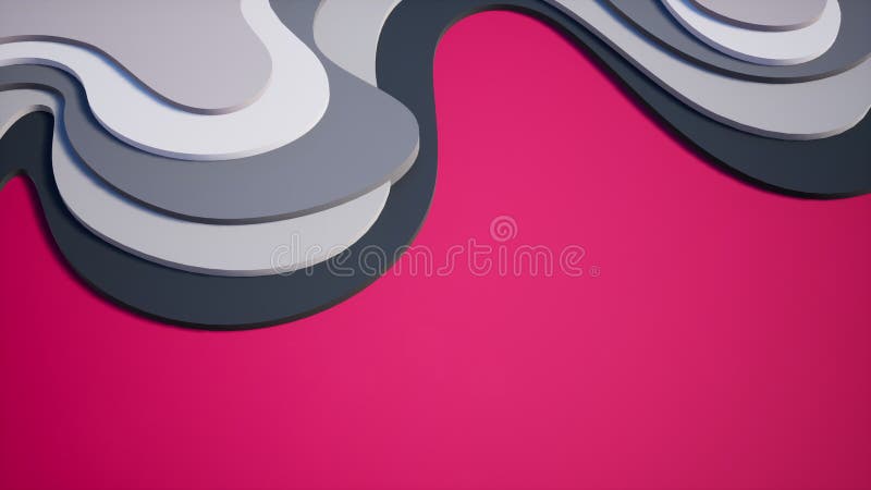 3D Multicolor Line Abstract Background Wallpaper Stock Illustration ...