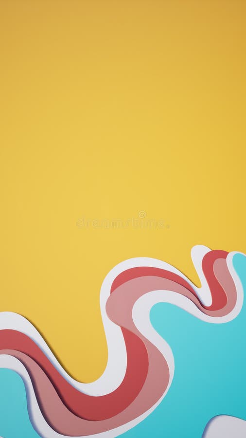 3D Multicolor Line Abstract Background Wallpaper Stock Illustration ...