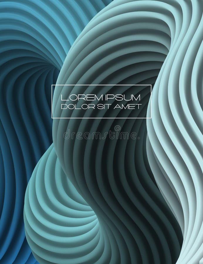 3d Multicolored Liquid Shape with Dynamic Effect. Stock Vector ...