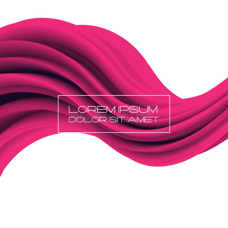 3d Multicolored Liquid Shape with Dynamic Effect. Stock Vector ...