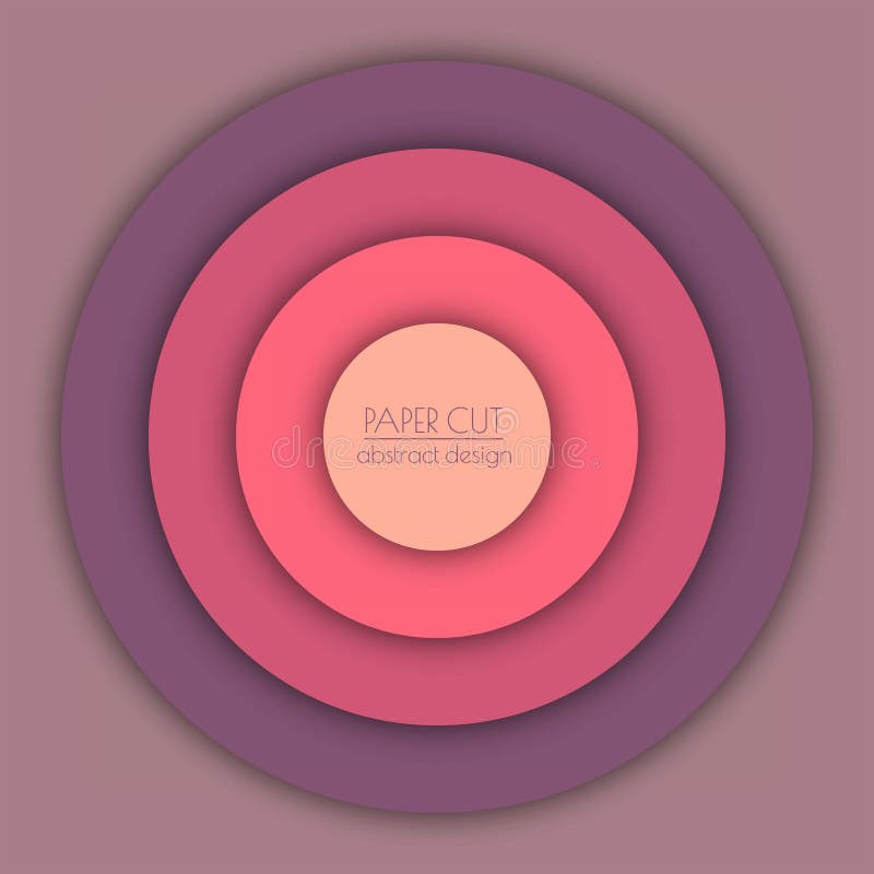 3d Multilayer Circle in the Style of Cut Paper Creates the Effect of ...