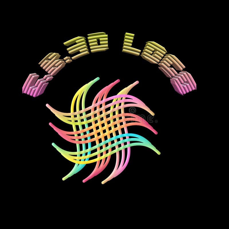 3D Multiple Logos Designing Stock Illustration - Illustration of ...