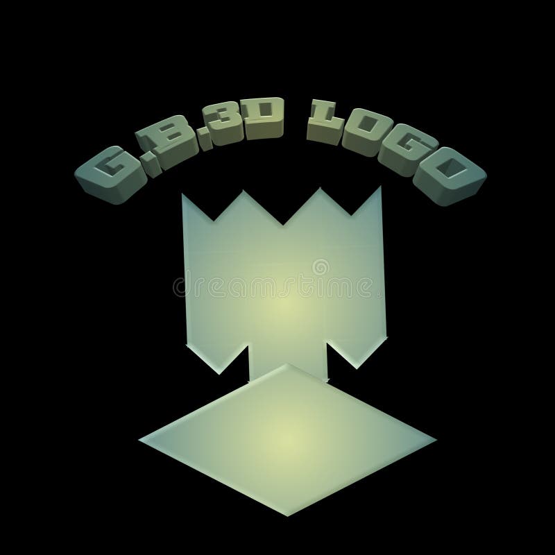 3D Multiple Logos Designing Stock Illustration - Illustration of visual ...