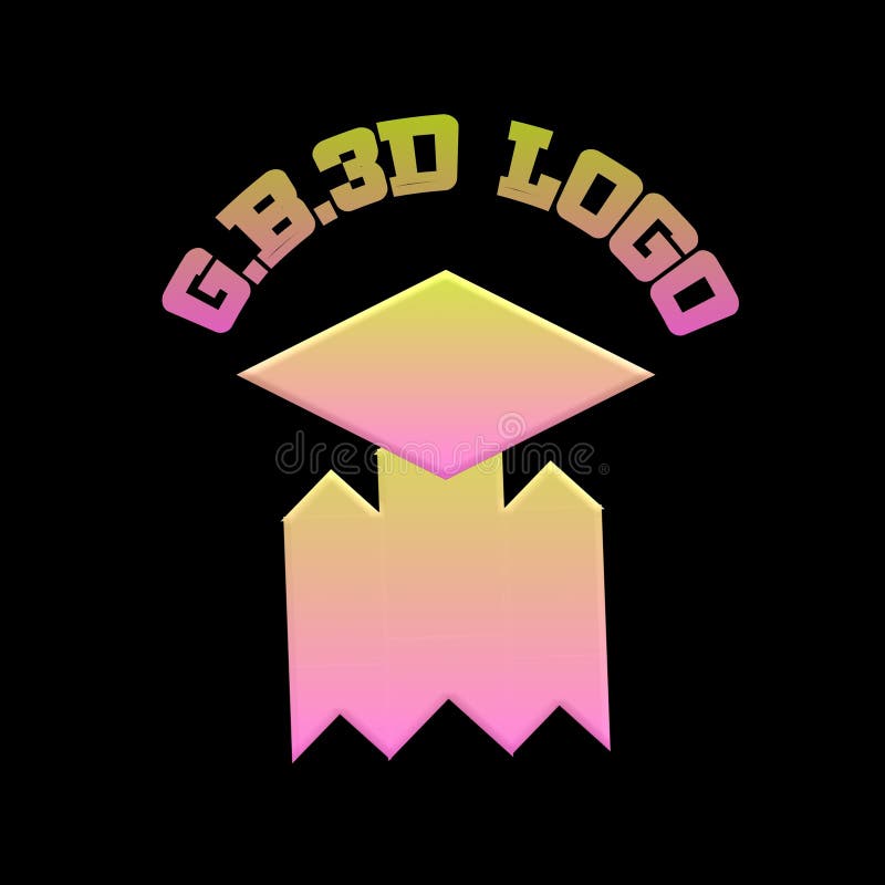 3D Multiple Logos Designing Stock Illustration - Illustration of design ...