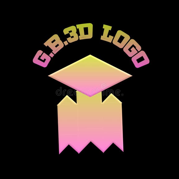 3D Multiple Logos Designing Stock Illustration - Illustration of design ...