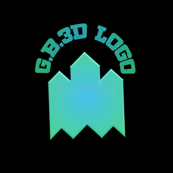 3D Multiple Logos Designing Stock Illustration - Illustration of ...