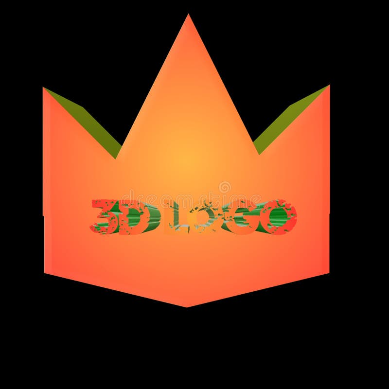 3D Multiple Logos Designing Stock Illustration - Illustration of brand ...