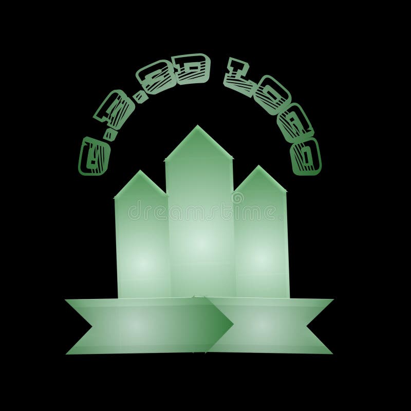 3D Multiple Logos Designing Stock Illustration - Illustration of ...