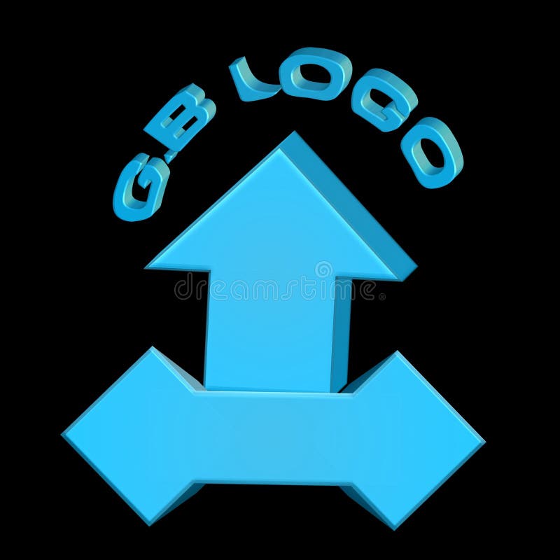 3D Multiple Logos Designing Stock Illustration - Illustration of ...