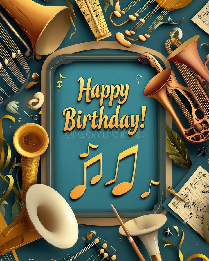 Happy Birthday Musical Stock Illustrations – 2,761 Happy Birthday ...