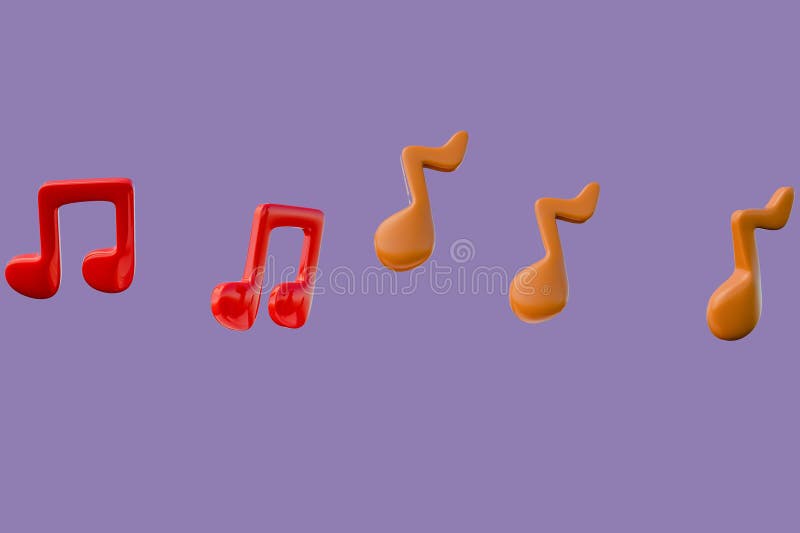 3d, 3d musical notation stock illustration. Illustration of transparent ...
