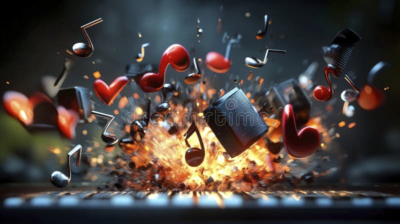 3d Musical Notes Stock Illustrations – 3,543 3d Musical Notes Stock ...