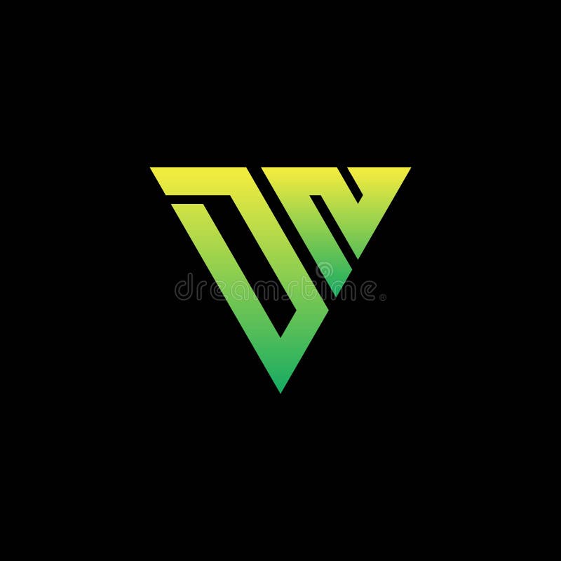 Initial Triangle Logo Monogram with Triangle Shape Stock Vector ...