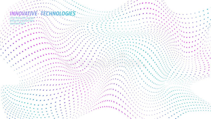 3D Nanotechnololy Dots Texture Cyberspace. Nano Fiber Chemical Modern ...