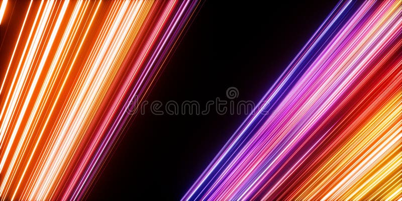 3d, Neon, Lines, Background, Panoramic, Wallpaper, Abstract, Geometric ...