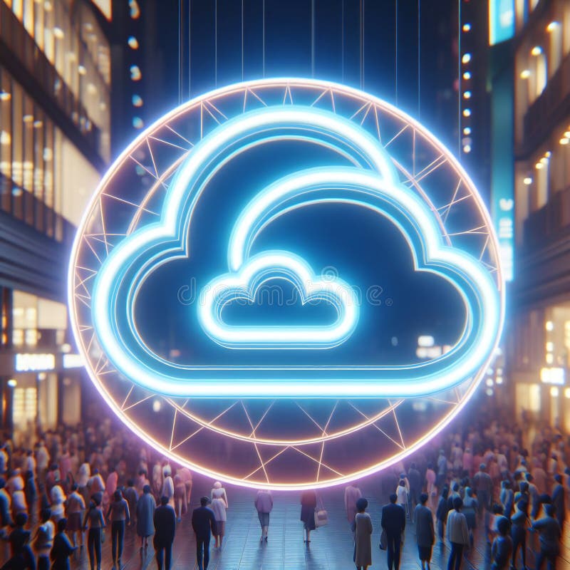 3D Neon style design stock illustration. Illustration of abstract ...