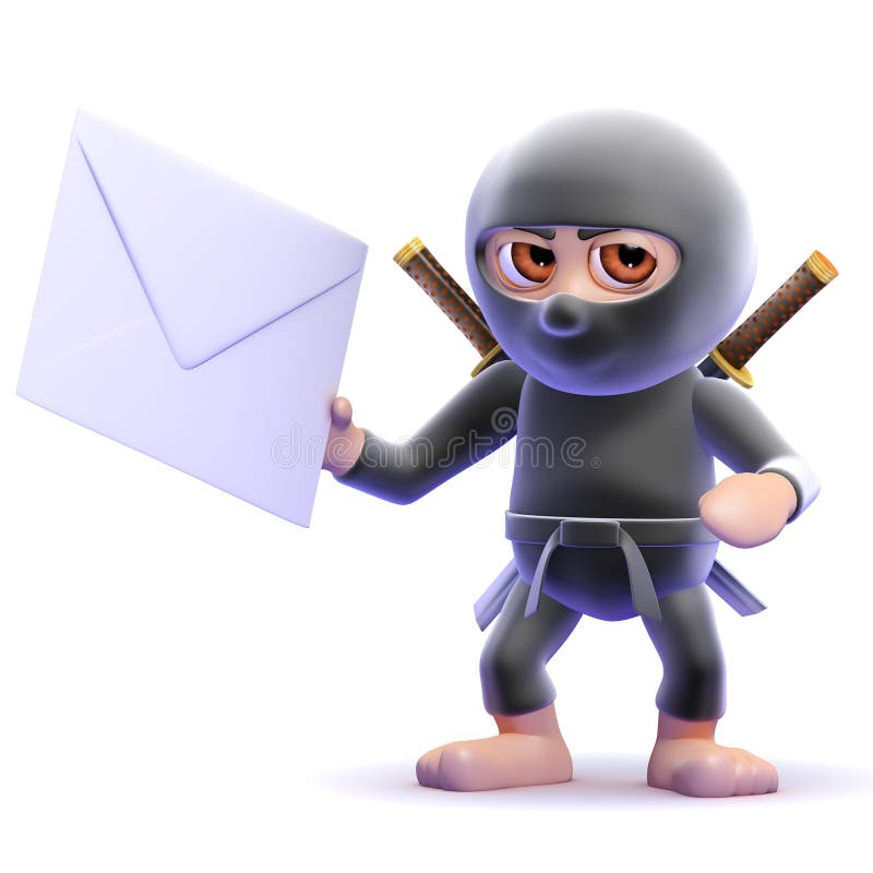 3d Ninja kick stock vector. Illustration of combat, assassin - 38790028