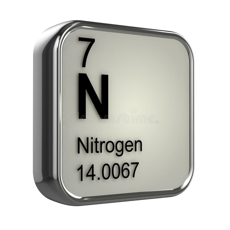 3d Nitrogen element stock illustration. Illustration of nitrogen - 39028770