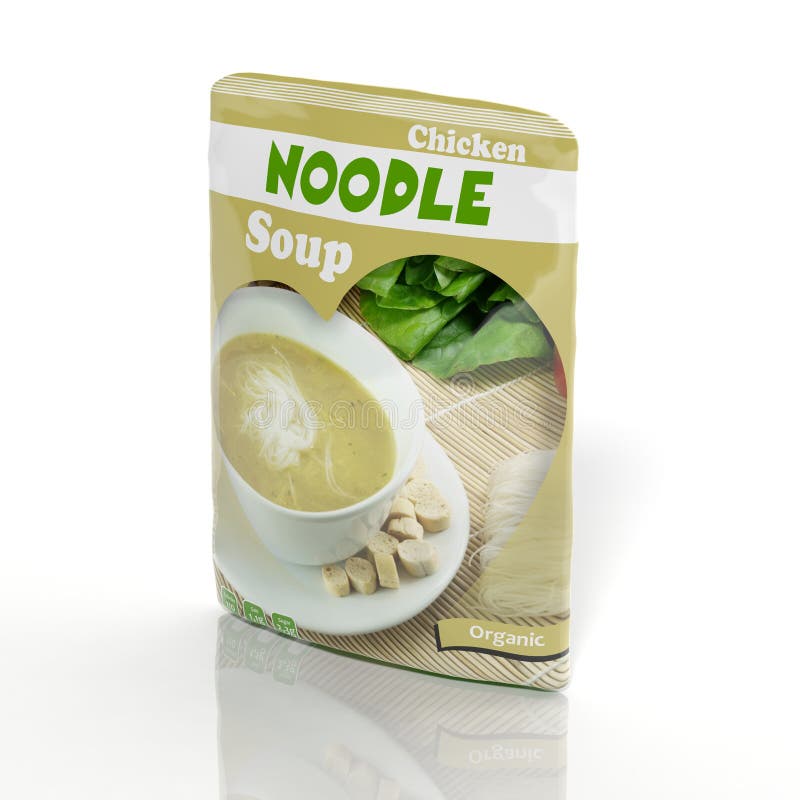 3D Noodle Soup stock illustration. Illustration of noodle - 46674256