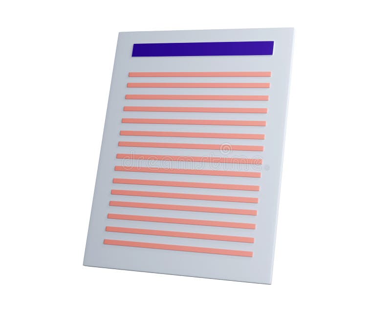 3d note icon. stock illustration. Illustration of blog - 246216486