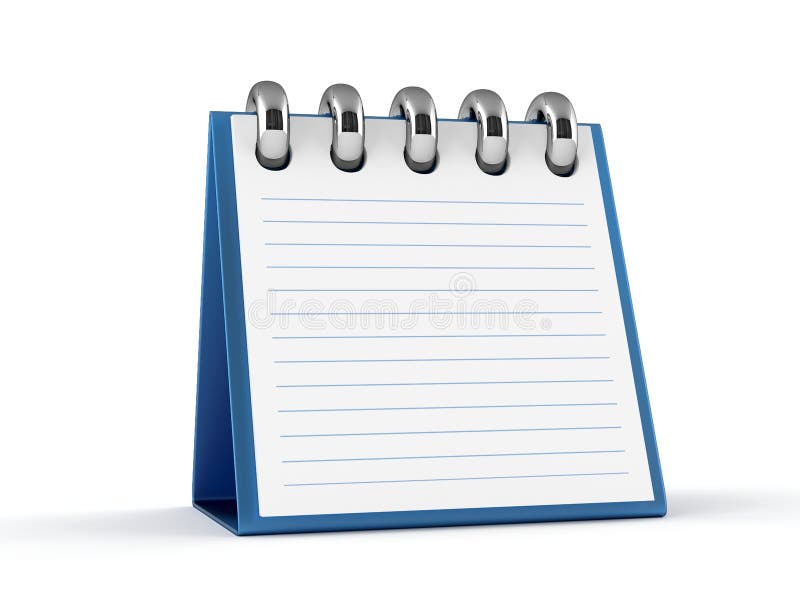3D Notepad stock illustration. Illustration of date, idea - 32619570
