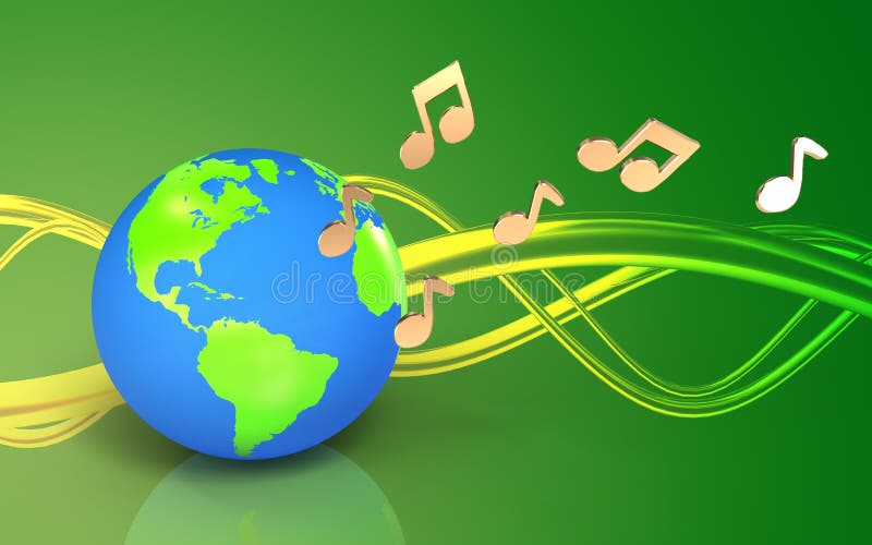 Earth Music Notes Stock Illustrations – 295 Earth Music Notes Stock ...
