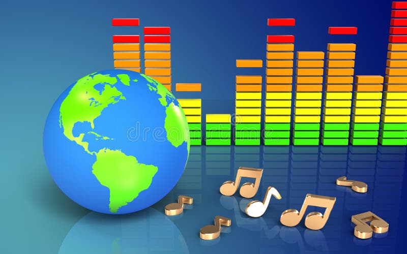 Earth Music Notes World Stock Illustrations – 163 Earth Music Notes ...