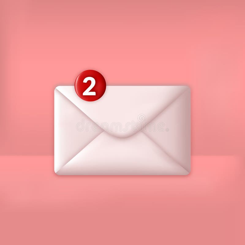 3d Notification Message Bubbles on Pink Background Free Vector Stock ...