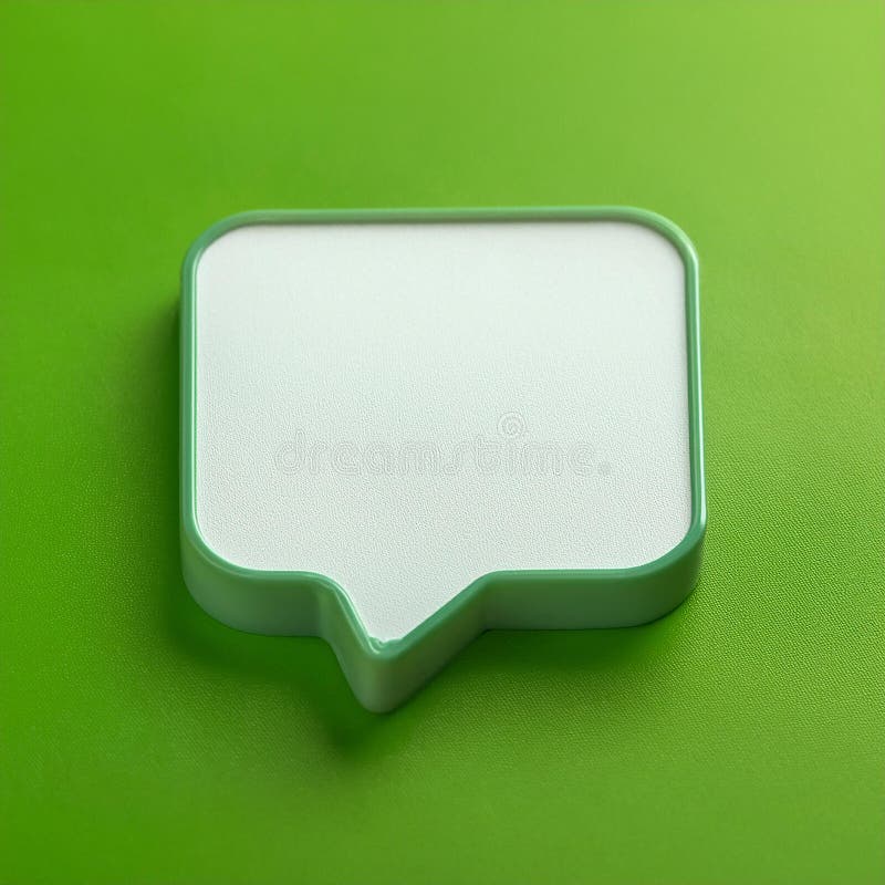 3D Notification Message Pop-up on Vivid Blue Background. Speech Cloud ...