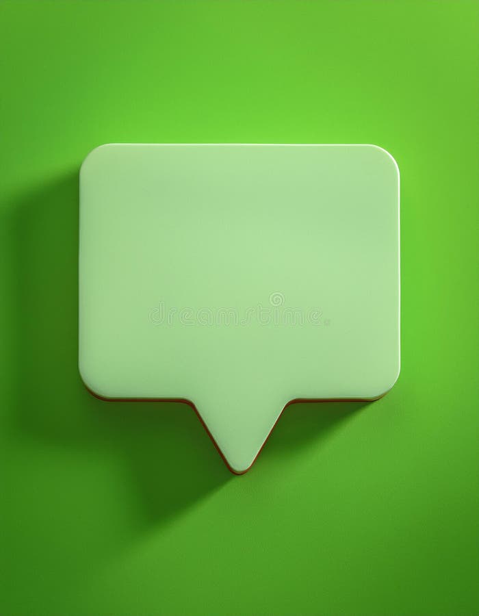 3D Notification Message Pop-up on Vivid Blue Background. Speech Cloud ...