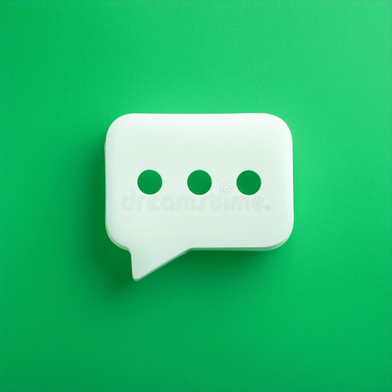 3D Notification Message Pop-up on Vivid Blue Background. Speech Cloud ...