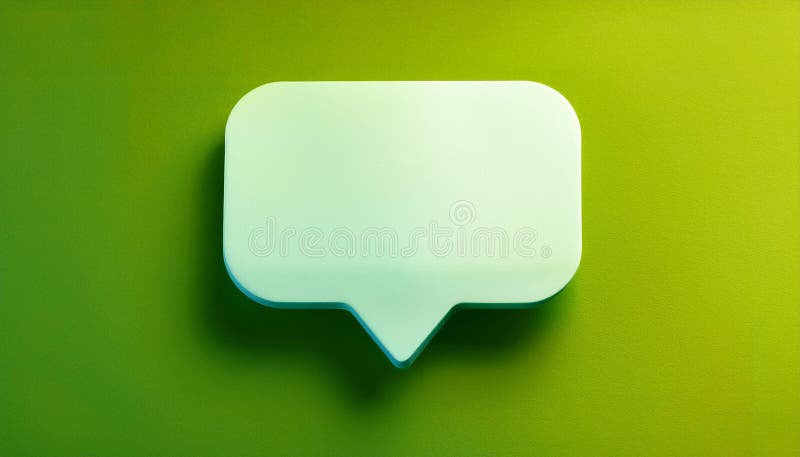 3D Notification Message Pop-up on Vivid Blue Background. Speech Cloud ...