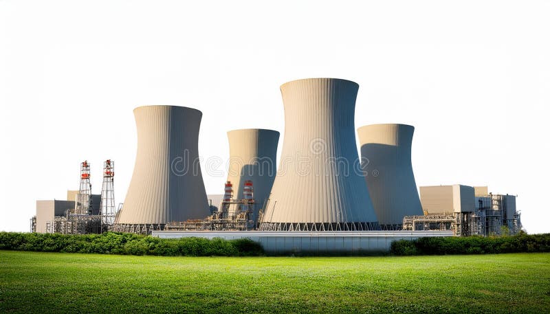 3d Nuclear Power Plant Isolate on Transparency Background PNG Stock ...