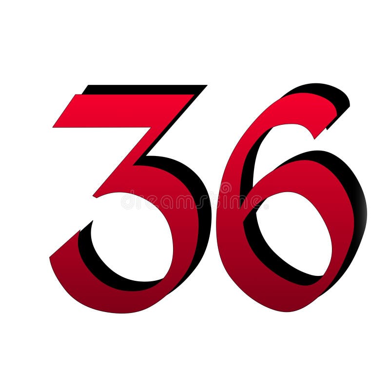 Numeral 36 Stock Illustrations – 78 Numeral 36 Stock Illustrations ...