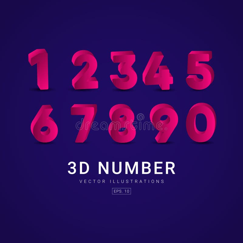 Number set label vector stock vector. Illustration of advertising ...