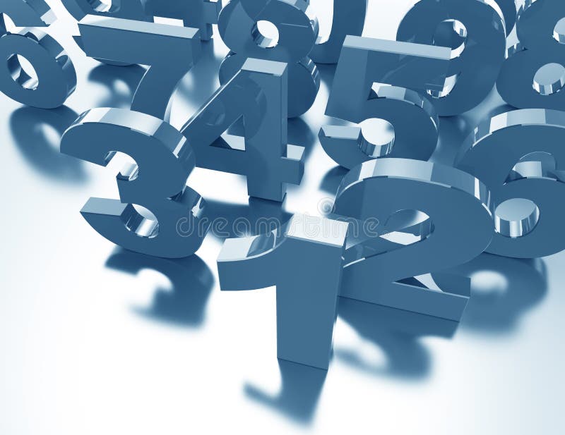 3d numbers stock illustration. Illustration of three - 47704163