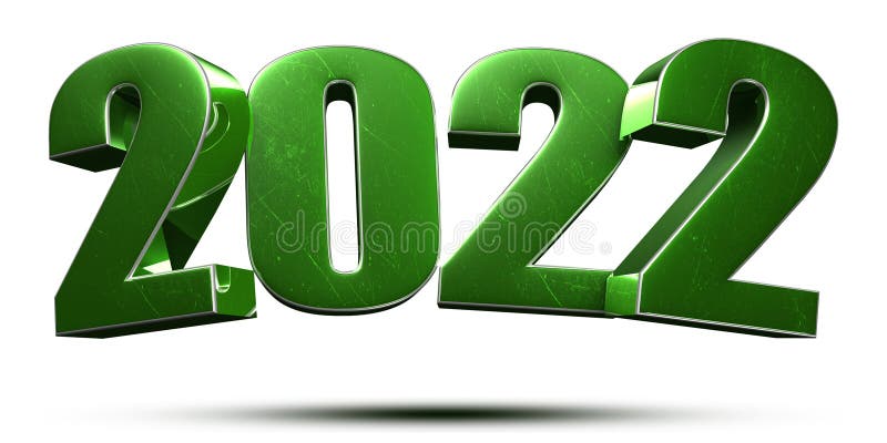 2022 3d.with Clipping Path. Stock Illustration - Illustration of ...