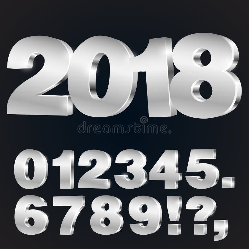 Vector 3D numbers stock vector. Illustration of abstract - 3997694 Vector 3D numbers stock vector. Illustration of abstract - 3997694