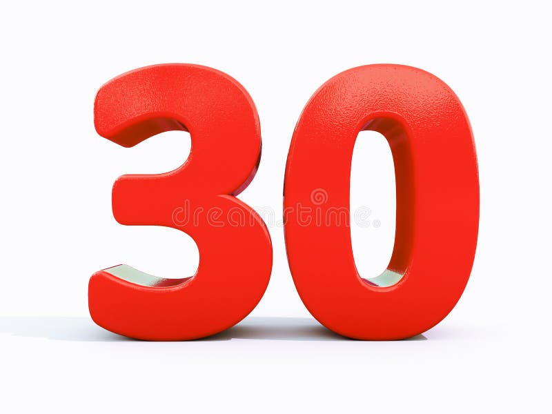 3d numero trenta illustrazione di stock. Illustrazione di saluto - 84272044