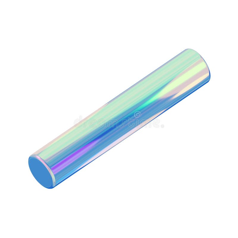 3D Object Abstract Shape Isolated on White Background. Realistic ...