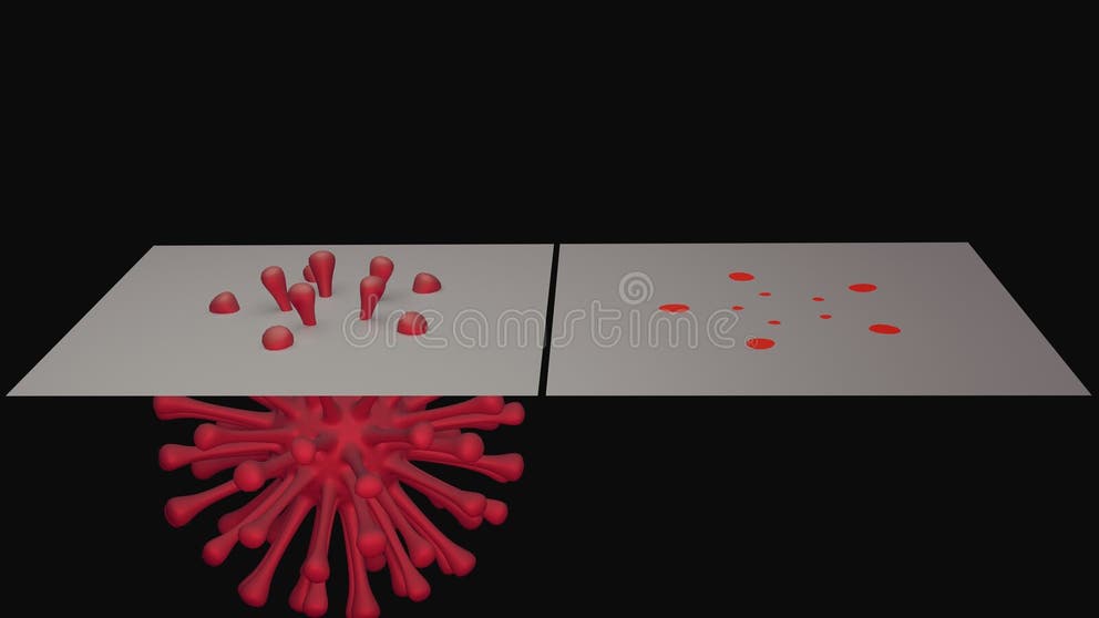 3d Object Interacting with 2d Plane. 3d Render Illustration View 6 ...