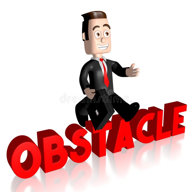 Obstacle word on purple stock illustration. Illustration of purple ...