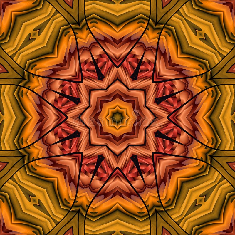 3d Octagonal Color Gradient Pattern Stock Illustration - Illustration ...