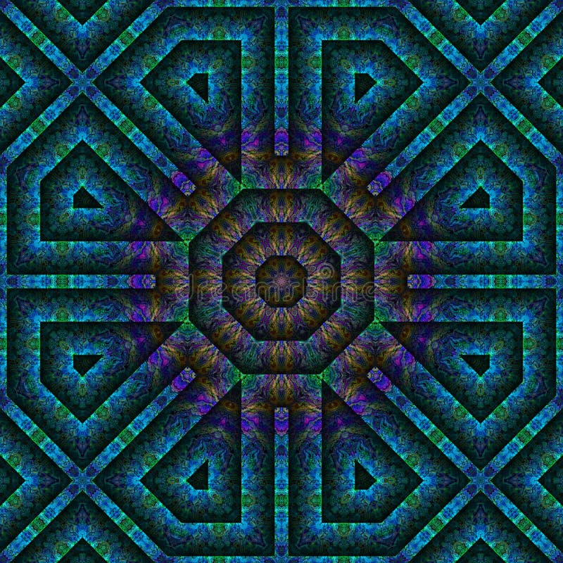 3d Octagonal Fractal Graphic Stock Photo - Image of flower, organ ...