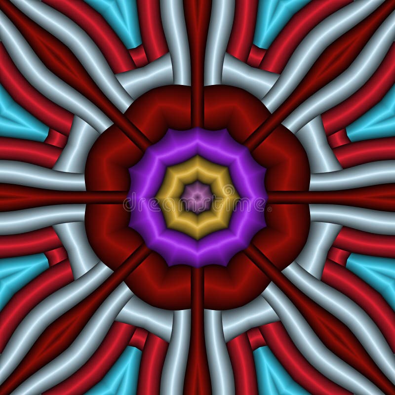 3d Octagonal Geometric Graphic Stock Illustration - Illustration of ...