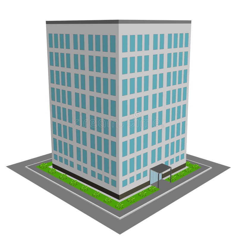 Office Building Clipart 3d