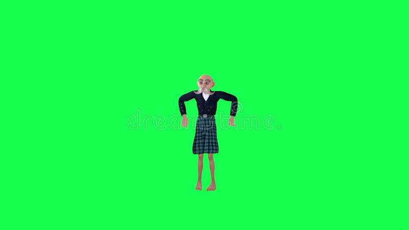 3D Old Man Dancing , Chroma Green Screen with 4k Rendering of People ...
