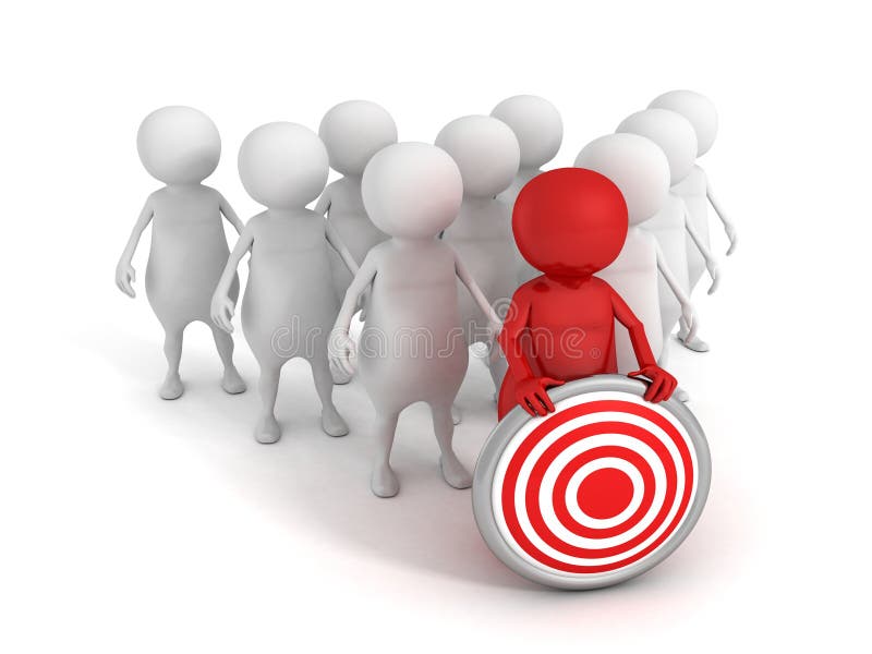 Target market stock illustration. Illustration of leader - 20511341